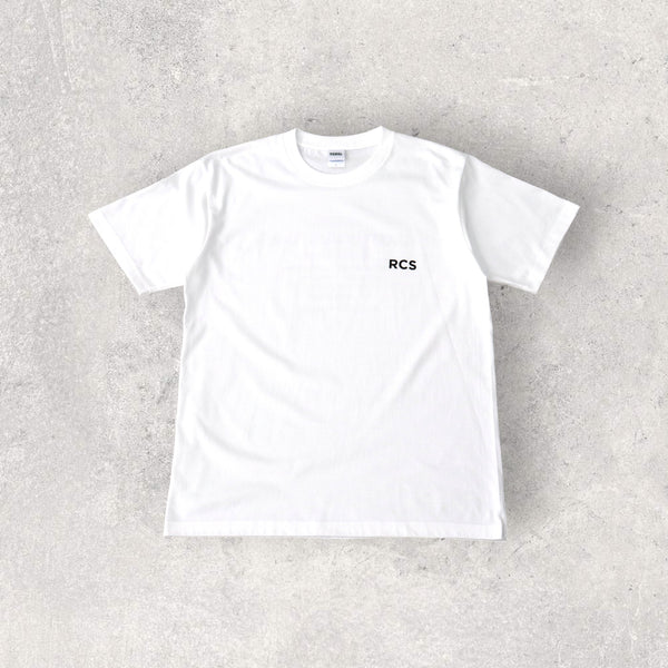 RCS logo 6.2 oz Premium Tee white – REBEL CLOTHING STORE
